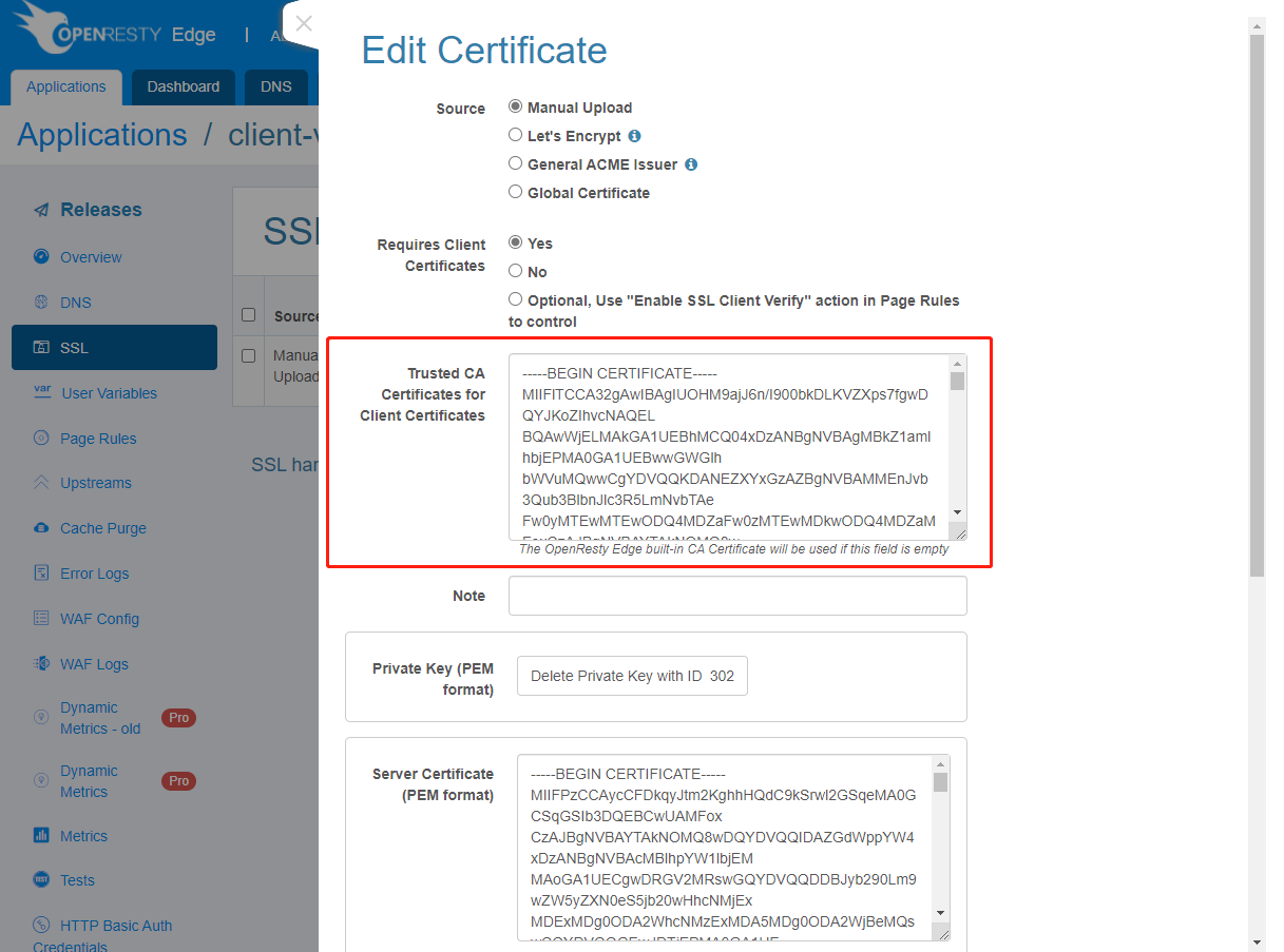 Client Certificate Verification OpenResty Inc Documentation